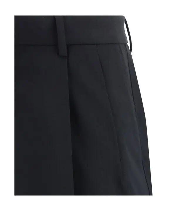 Dolce & Gabbana Pleated Tailored Twill Pants - Black