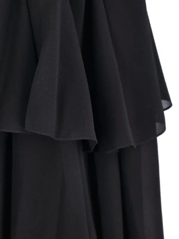 Chloé Sleeveless Layered Maxi Dress With Metal Chain Straps