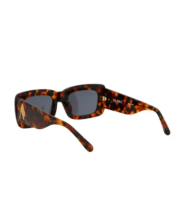 Attico Tortoiseshell Geometric Frame Sunglasses - Gray