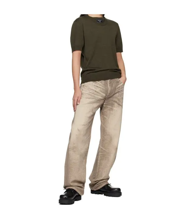 Balmain Loose-fit Denim Jeans - Beige