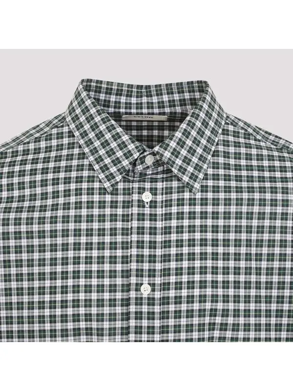 Celine Shirt In Tartan Cotton Cloth