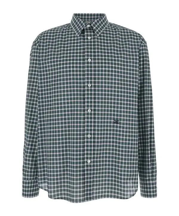 Celine Shirt In Tartan Cotton Cloth - No