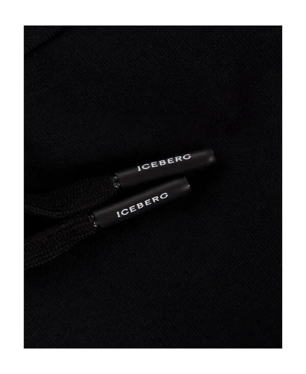 Iceberg Logo Sweatpants With Lace Trim