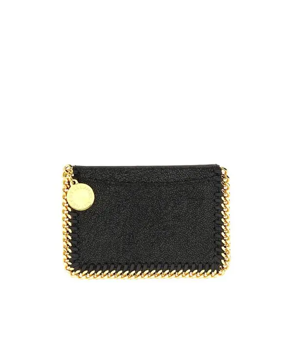 Stella McCartney Logo Plaque Wallet - Black