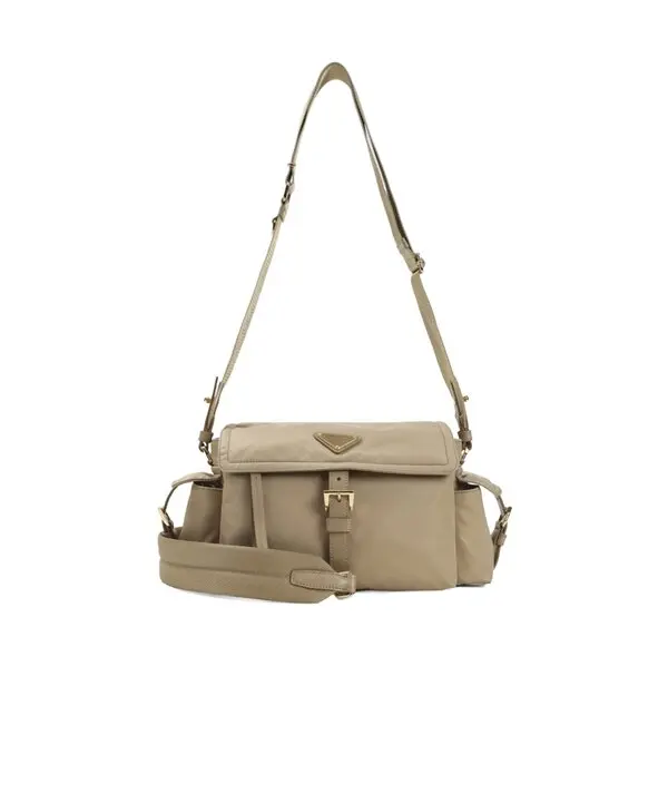 Prada Re Nylon Buckle Shoulder Bag