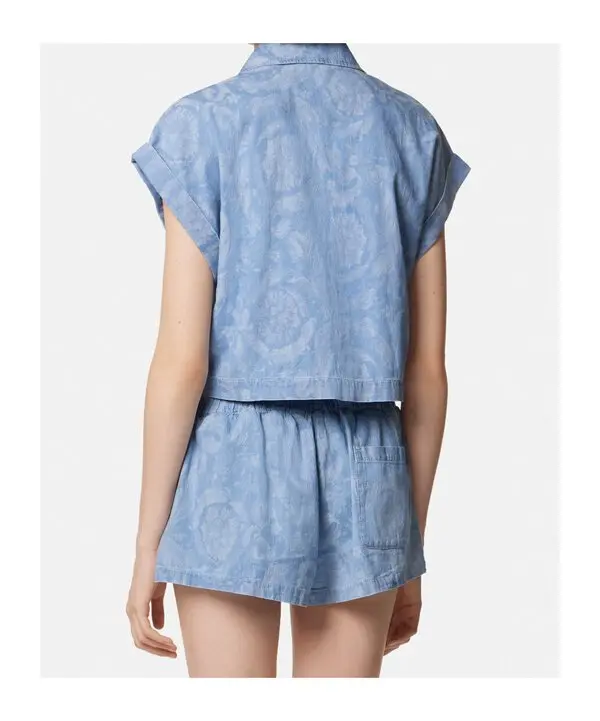 Versace Short Sleeve Printed Shirt