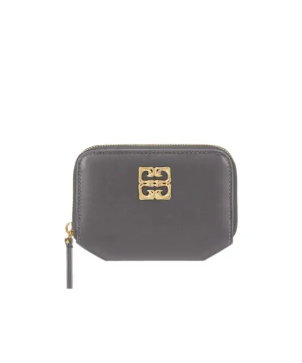 Givenchy Liquid Box Zip Wallet - Charcoal
