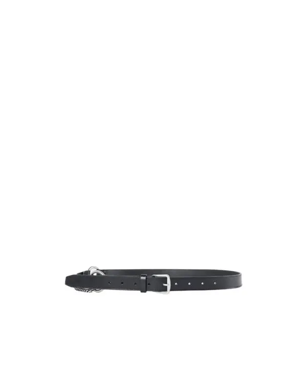 ANN DEMEULEMEESTER Leather Belt - Black
