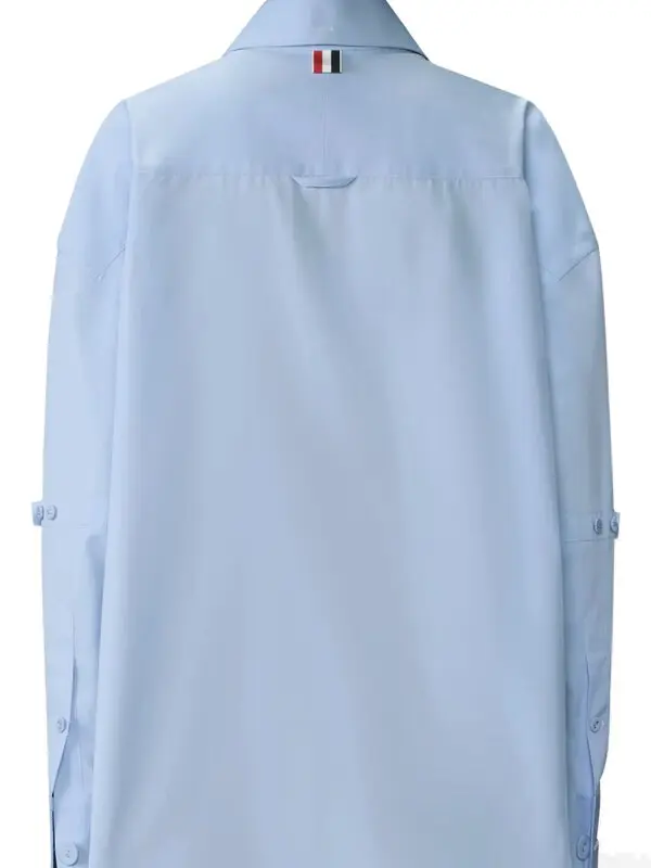 Thom Browne Oversized Poplin Crest Embroidery Shirt