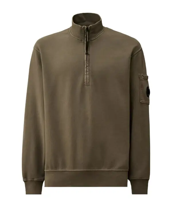 C.P. COMPANY Half-zip Lens-pocket Sweatshirt - Grey