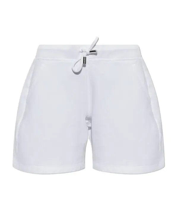 Dsquared2 Logo Detailed Drawstring Shorts - White