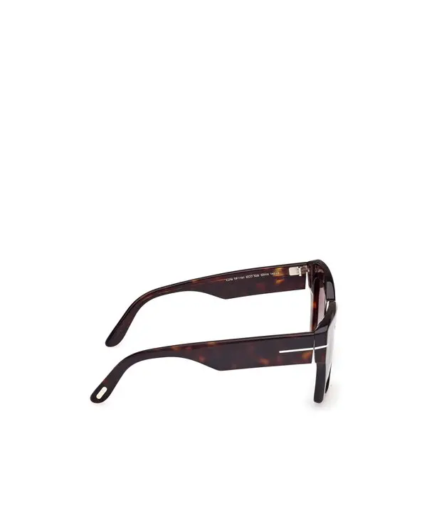 TOM FORD Luna Square Frame Sunglasses - Multicolor