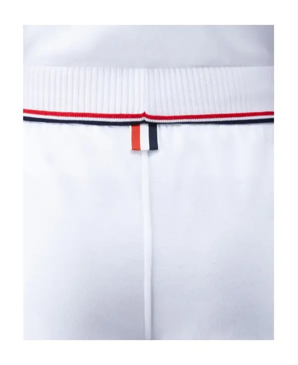 Thom Browne Logo Patch Drawstring Shorts - White