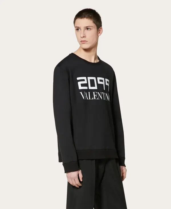 Valentino Garavani 2099 Logo Printed Sweatshirt