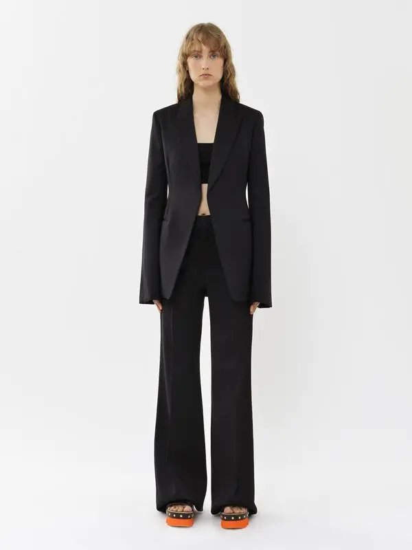Chloé Single-breasted Tailored Jacket - Black