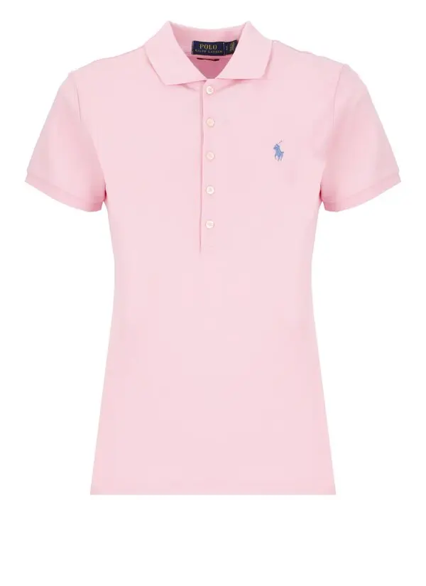 Polo Ralph Lauren Logo Embroidered Crewneck T-shirt - Pink