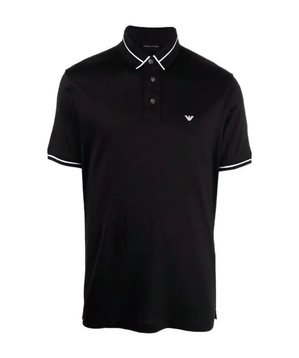 Emporio Armani Stripe-trimmed Polo Shirt
