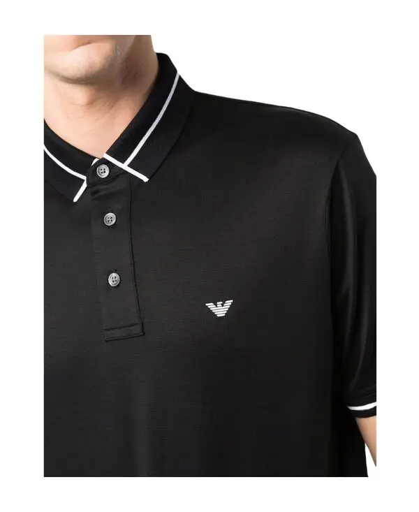 Emporio Armani Stripe-trimmed Polo Shirt