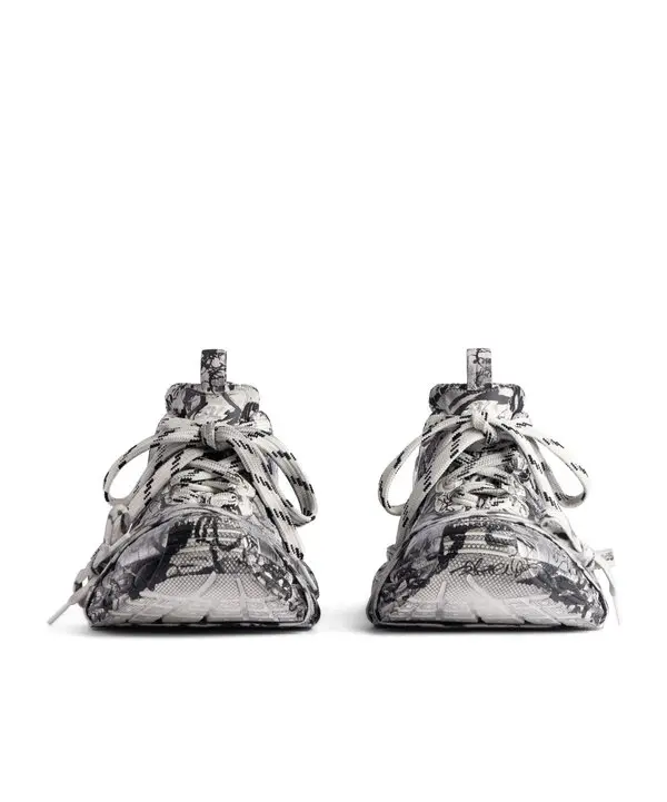 Balenciaga 3xl Lace-up Sneakers - White/black