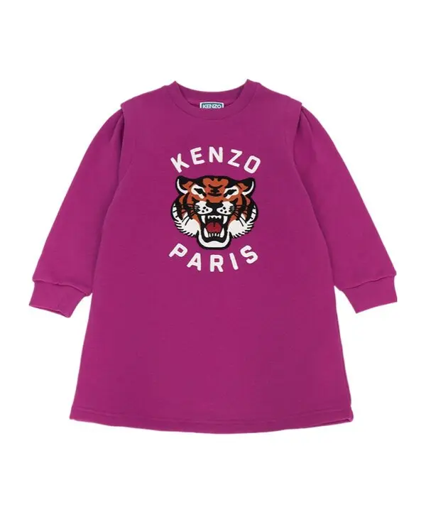Kenzo Tiger Appliqué Sweatshirt Dress
