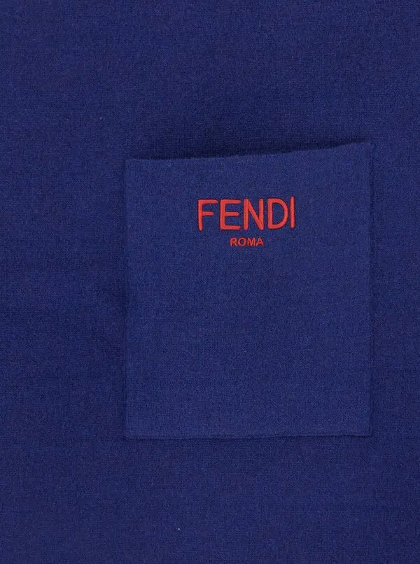 Fendi Ff Logo Hooded Reversible Cape