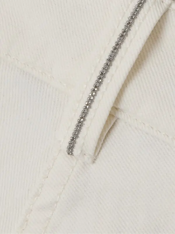 Brunello Cucinelli Flared Trousers - White