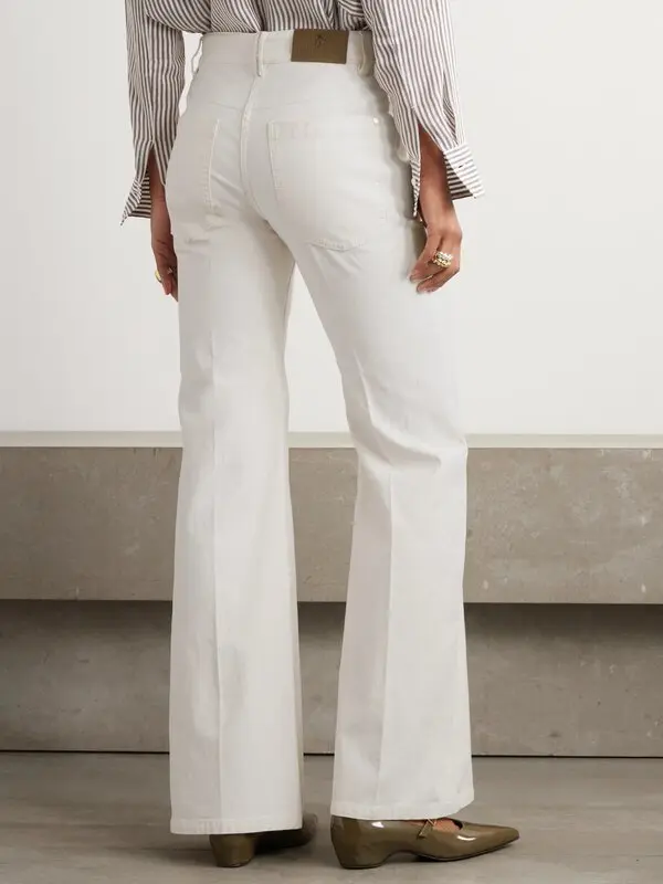 Brunello Cucinelli Flared Trousers - White