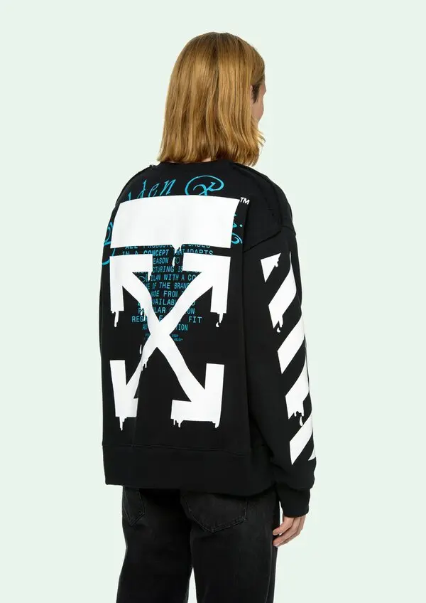 Off-White Dripping Arrows Crewneck Sweatshirt