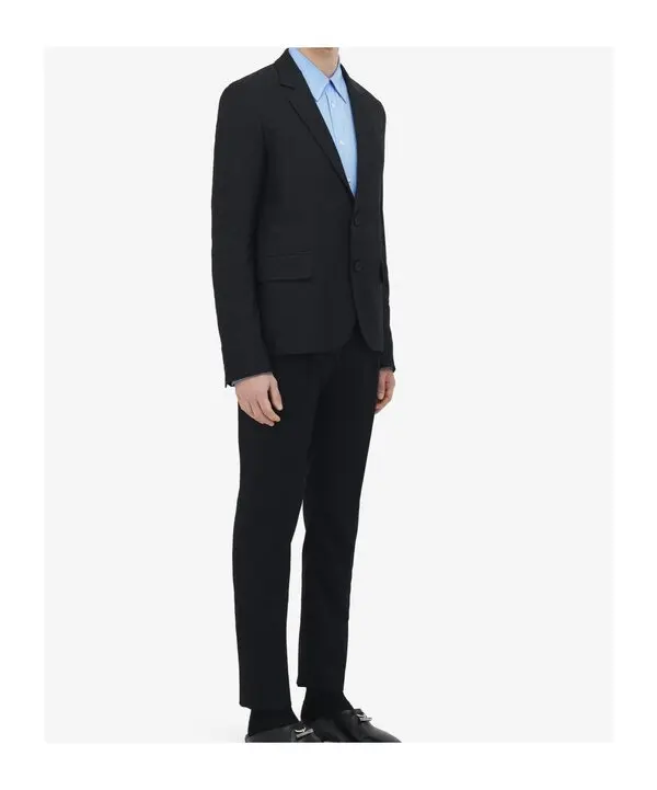 Alexander McQueen Skull Jacquard Single Breasted Blazer