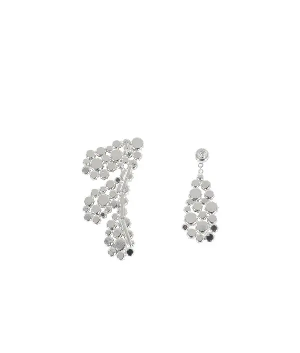 Magda Butrym Embellished Asymmetrical Crystal Earrings