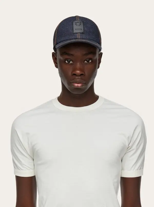FERRAGAMO Gancini Baseball Cap - Black