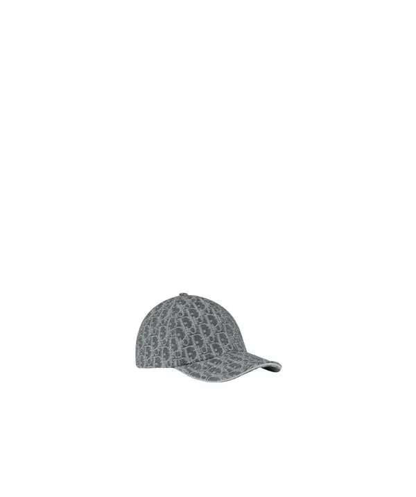 Dior Oblique D-player Cap - Coal Gray