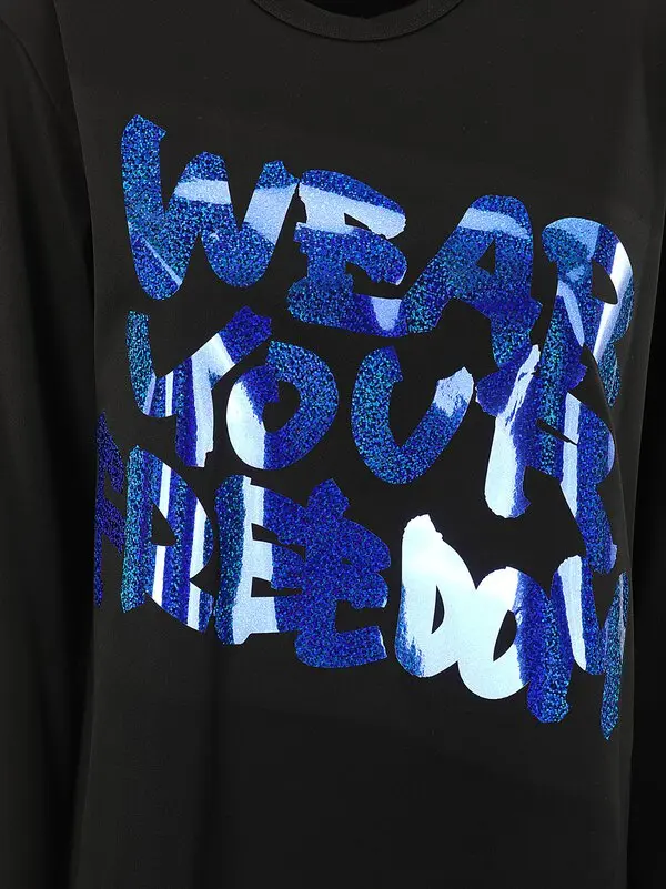 Comme Des Garçons Graphic Printed Long Sleeve T-shirt