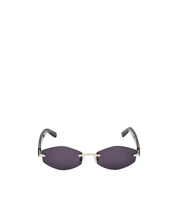 Gcds Metal Frame Geometric Sunglasses - Gray