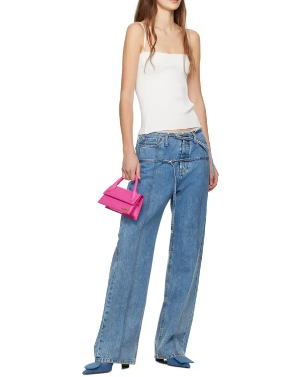 Jacquemus Le Chiquito Logo Lettering Mini Tote Bag - Pink