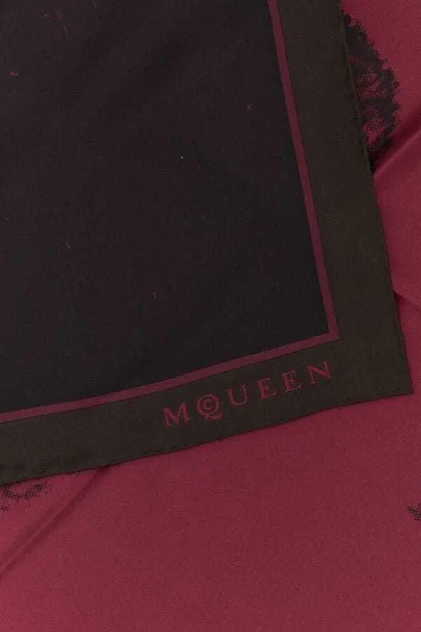 Alexander McQueen Skull Finished-edge Scarf