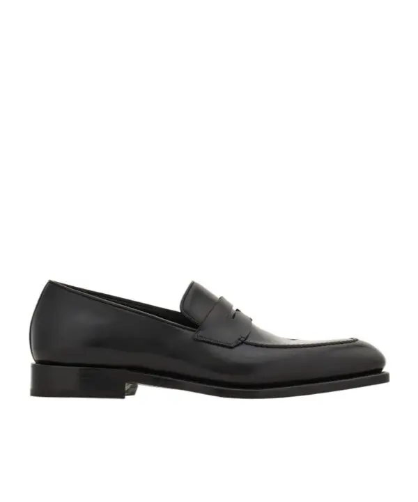 FERRAGAMO Tramezza Penny Loafer - Black