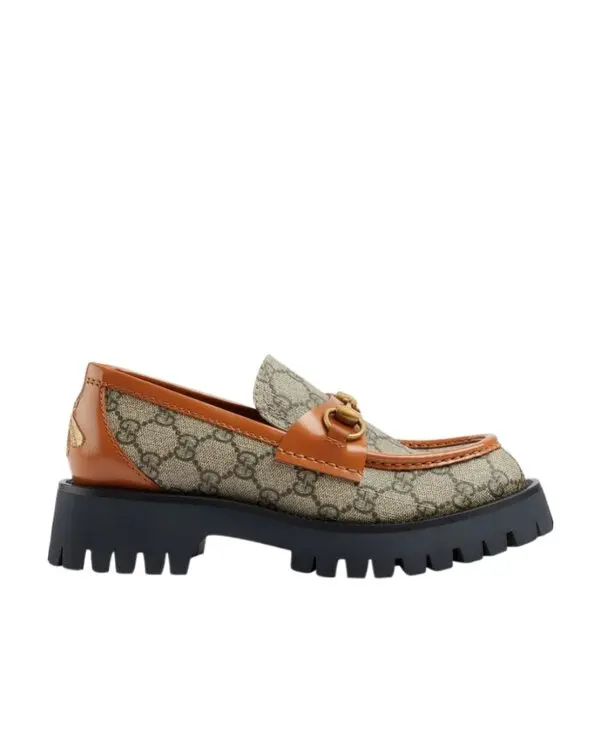 Gucci Horsebit-detail Monogram-pattern Loafers