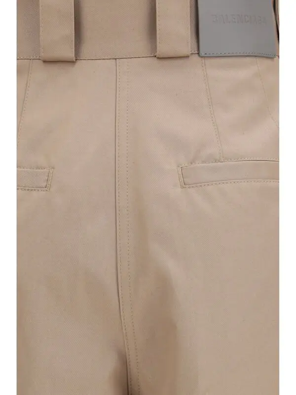 Balenciaga High-waisted Wide-leg Trousers - Nude