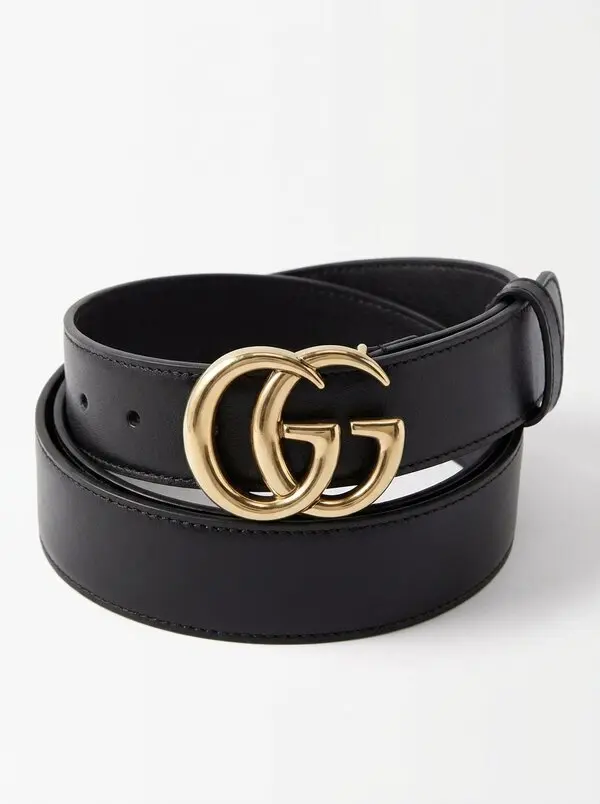 Gucci Double G Buckle Belt - Black