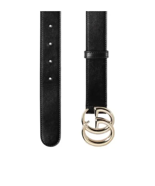 Gucci Double G Buckle Belt - Black