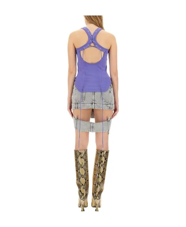 Attico Eyelet Detail Tank Top