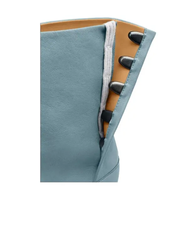 MAISON MARGIELA Tabi Ankle Boots With Cylindrical Heel - Gray-blue