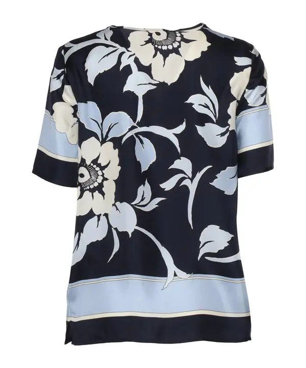 P.a.r.o.s.h Floral Printed Satin Top