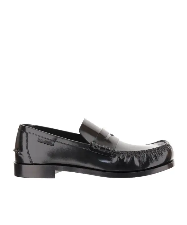 Bottega Veneta Square-toe Slip-on Penny Loafers
