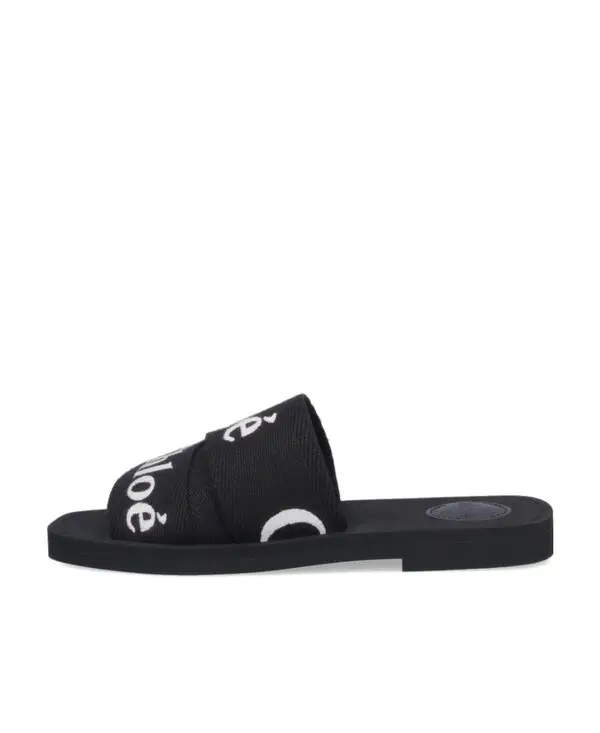 Chloé Woody Flat Mules - Black
