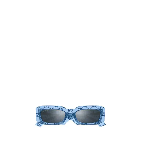 Gucci Rectangular Frame Sunglasses - Blue