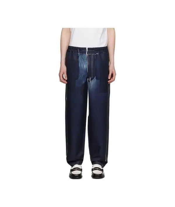 Comme Des Garçons Printed Twill Trousers