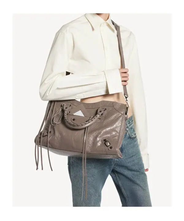 Balenciaga Le City Medium Shoulder Bag - Deep Nova