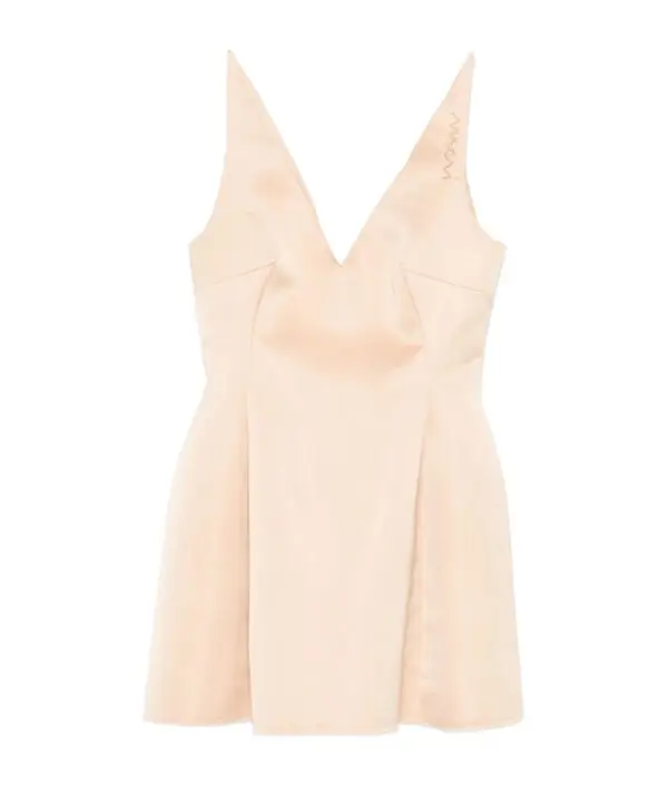 Marni Baby Doll Duchesse Mini Dress - Hellbeige